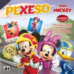 JIRI MODELS Pexeso v sešitu Mickey Mouse / 64 kartiček / Krabička k vy