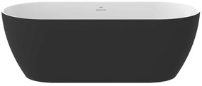 Ravak Freedom O Tec - Volně stojící vana, 170x77 cm, černá/bílá CD51700000