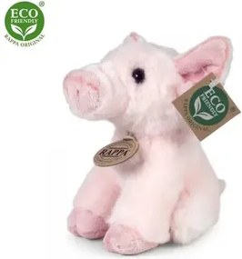 RAPPA Plyšové prase 16 cm / ECO-FRIENDLY / od 0 měsíců