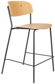 OnaDnes -20% White Label Dřevěná barová židle WLL Jolien 65 cm