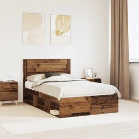 Rám postele Staré dřevo 120 x 190 cm Masivní borové dřevo 3409781