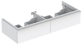 Geberit iCon - Skříňka pod dvojumyvadlo 1200 mm, 2 zásuvky, matná bílá 841220000