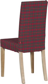 Potah na židli IKEA  Harry, krátký barva červená látka vzorované