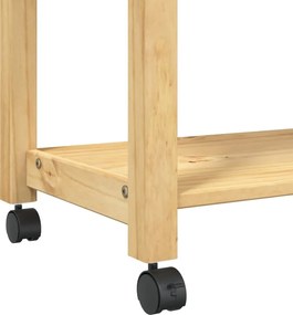 vidaXL Kuchyňský vozík MONZA 84 x 40 x 90 cm masivní borové dřevo [376103] Barva: Bílá