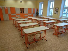 Školní židle Denis - vel. 4, oranžová - ral 2004