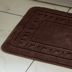 Tmavě hnědé WC koupelnové předložky v sadě 2 ks 50x80 cm Armoni – Catherine Lansfield