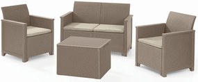 KETER ELODIE 2 SEATER Set zahradní s úložným stolem, cappuccino/písková 17211877