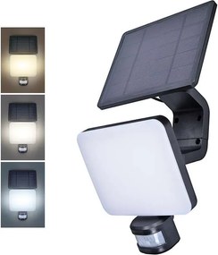 LED solární světlo WO785-1 se senzorem, černá