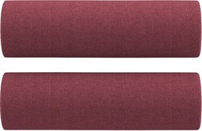 3dílná sedací souprava s polštáři vínová textil 3201264