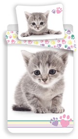Jerry Fabrics Bavlněné povlečení Kitten colour, 140 x 200 cm, 70 x 90 cm