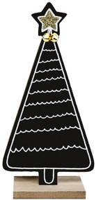 Tutumi, vánoční stromek, sváteční dekorace KL-21X14, černá, CHR-00673