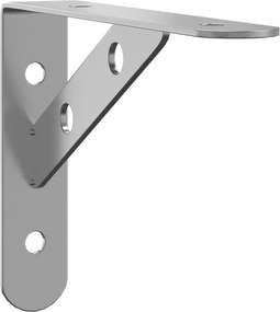 Policové držáky 4 ks 15 x 2,5 x 11,5 cm stříbrné nerezová ocel 30296