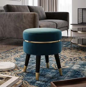 Taburet PARIS 35 cm tyrkysový