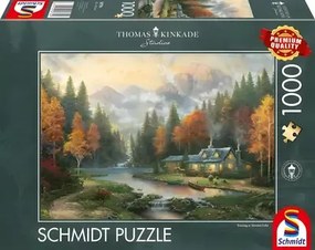SCHMIDT Puzzle Večer u podzimního jezera / 1000 dílků
