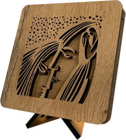 "Romance" lampa 19x19 cm provedení povrchu: dub