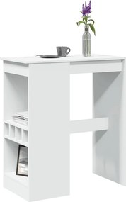 vidaXL Barový stůl s regály 90 x 47,5 x 103,5 cm kompozit [854337] Barva: kouřový dub