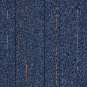 Kobercové čtverce Modulyss First Straightline 507 - modrá/oranžová - 50x50 cm