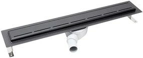 Sprchový žlab SAT 75 cm nerez černý ZLAB80NRZBL