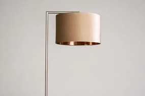 Stojací designová lampa Pallas Taupe Steel