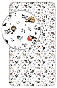 JERRY FABRICS Prostěradlo Harry Potter Cartoon Bavlna, 90/200 cm