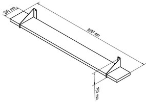 Wuders Police Golden Gate Velikost: 800 x 200 mm 800 x 200 mm