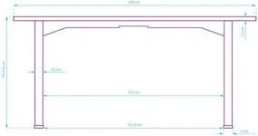 ULTRADESK Uplift bílá / Herní stůl / 160 x 75 x 74 - 116 cm / nastavit