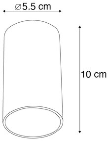 Chytrý moderní reflektor bílý vč. WiFi světelného zdroje GU10 - Tuba