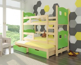 Dětská patrová postel Jade s výsuvným lůžkem 03