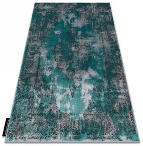 Moderní koberec DE LUXE 6754 Abstrakce Strukturální, zelená / šedá velikost 180x270 cm | krásné koberce cz