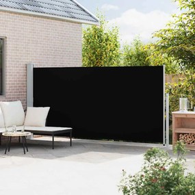 Zatahovací boční markýza 180 x 514 cm černá 313405