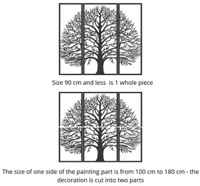 Elegantní vícedílná dřevěná nástěnná dekorace strom života I SENTOP PR0179