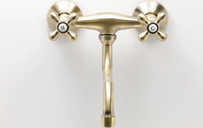 Novaservis Dřezová nástěnná retro baterie 150 mm bronz BAI5BR