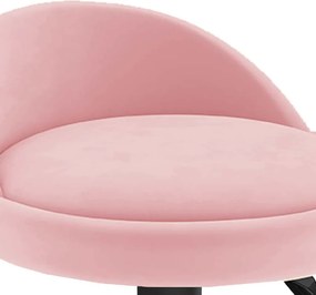 Barová židle růžová samet 333595