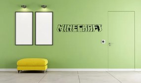 Samolepka na zeď - Minecraft nápis (95x16 cm) - PopyDesign