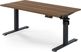 Elektrický stůl s regulací výšky ergonomický antracitový/ořech,1400x700 mm: ARIA