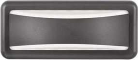 NV 812104 Venkovní nástěnné svítidlo PULSAR tmavě šedý ABS akrylový bílý difuzor LED 6W 3000K nebo 4000K 220-220V 48st. IP54 - NOVA LUCE