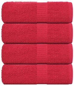 Ručníky FROGN 4 ks červené 30x30 cm 360 g/m² 136921