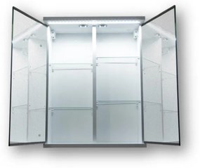 Olsen Spa Vrchní zrcadlová skříňka NICE s LED osvětlením Rozměr A - 60 cm, Rozměr B - 15 cm, Rozměr C - 64 cm - OLNNIC60