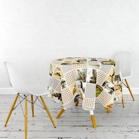 Ubrus PVC kulatý FL-1772-01 - Příběhy perutí (různé velikosti)