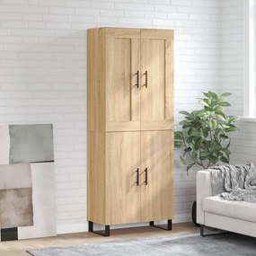 Skříň highboard dub sonoma 69,5 x 34 x 180 cm kompozitní dřevo