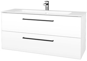 Dřevojas Koupelnová skříň GIO SZZ2 120 Varianta: N01 Bílá lesk / Úchytka T06 / M01 Bílá mat
