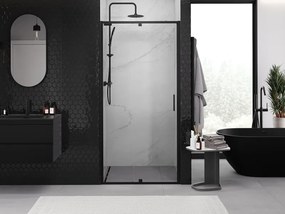 Mexen Exo sprchové dveře pivotové 90 cm, průhledné, černé - 819-090-000-70-00