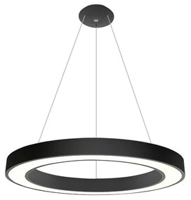 LED2 - LED Lustr na lanku SATURN LED/80W/230V 3000K pr. 80 cm černá W3423