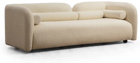 Designová 3-místná sedačka Zahira 228 cm krémová