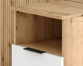 Předsíňová stěna Nordic 100 cm dub Evoke/bílá
