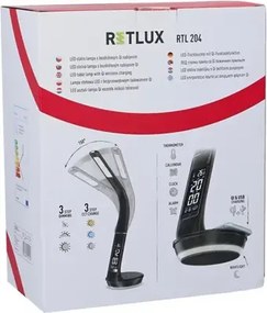 RETLUX RTL 204 StmívatelnáLED lampa Qi 6W černá