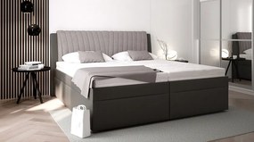 Blanář Čalouněná postel Vanda 200x160 Hugo 90 Eleph/Loft Grey/Rango Duo 2a