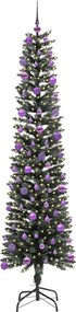 Umělý vánoční stromeček Zelená 210 cm PVC, plast a ocel 3395958