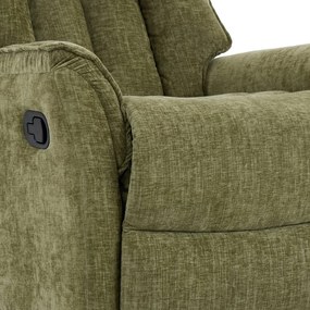Autronic Polohovací otočné křeslo ALVERO – látka, zelená