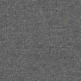 Relaxační křeslo se stoličkou světle šedé textil 3097768